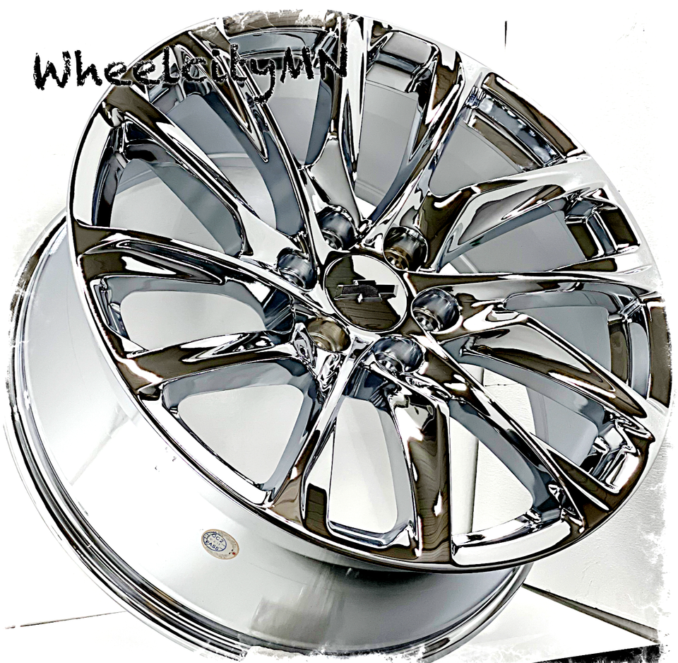 22" Chrome OE 4875 Replica SET Wheels fits 2021 Chevy High Country ...