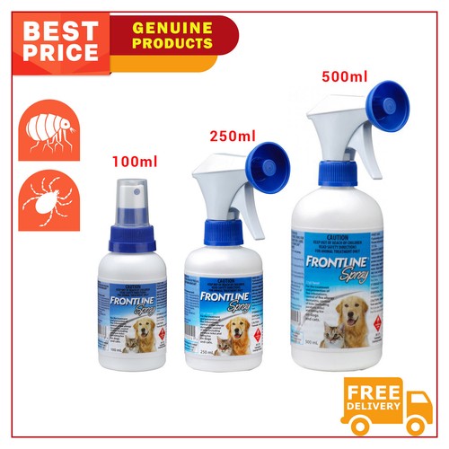 FRONTLINE SPRAY for Cats and Dogs Easy Tick and Flea Control FREE ...