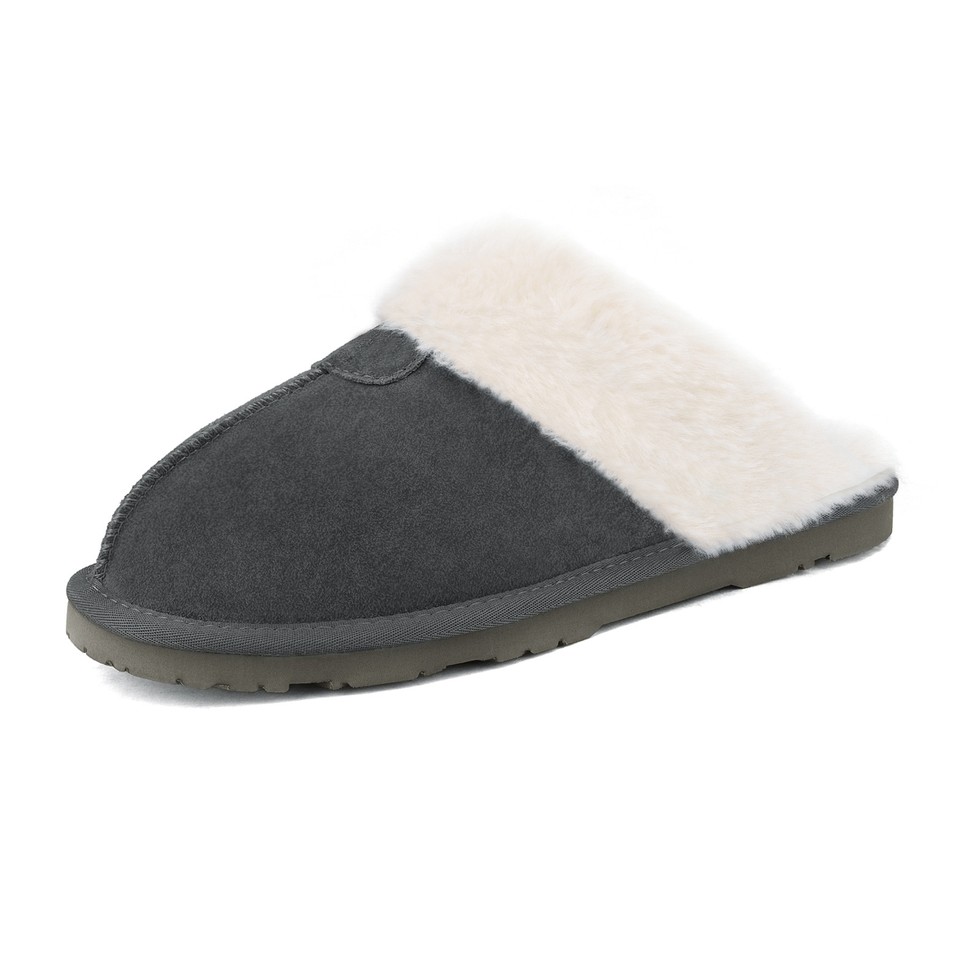 Women House Slippers Fuzzy Fluffy Faux Fur Comfortable Slip On Indoor ...