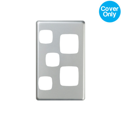 HPM Excel Vertical Double Powerpoint Extra Switch Matt Silver Metal ...