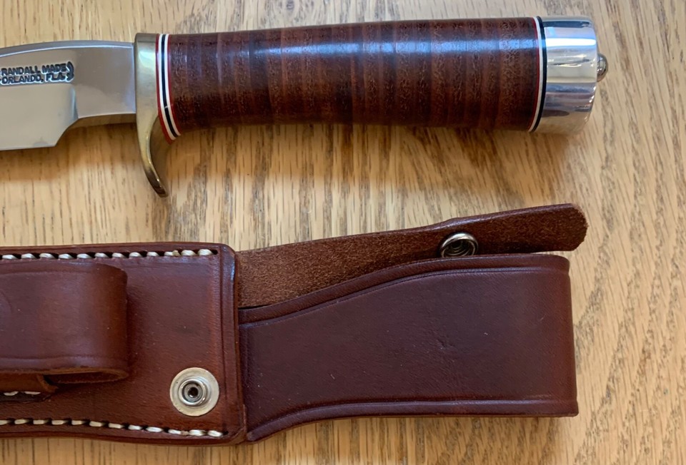 RANDALL #3-6 LEATHER STACKED KNIFE NEVER USED N11 | eBay