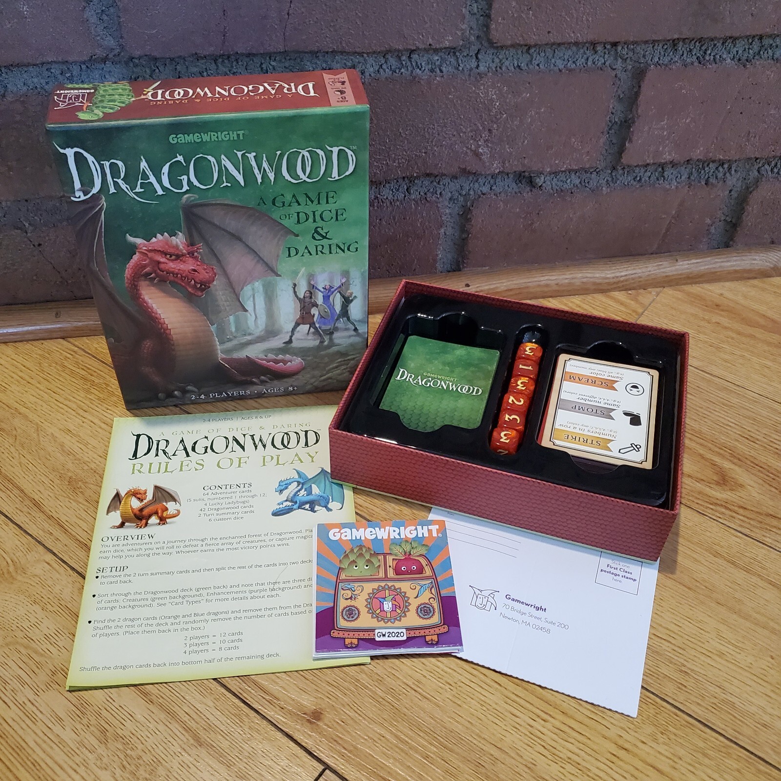 Dragonwood A Game Of Dice And Daring By Gameright CIB 759751001087 | eBay