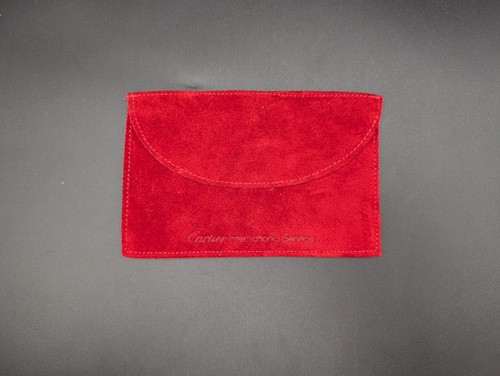 Cartier International Service Watch Pouch Red Velvet Case Travel Soft ...
