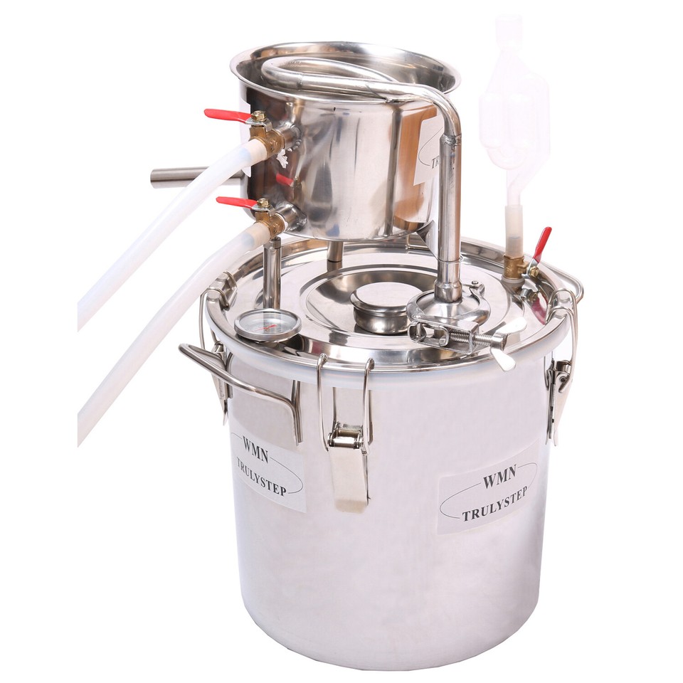2-8 Gal Alcohol Distiller Essential Oil Water Condenser for Moonshine ...
