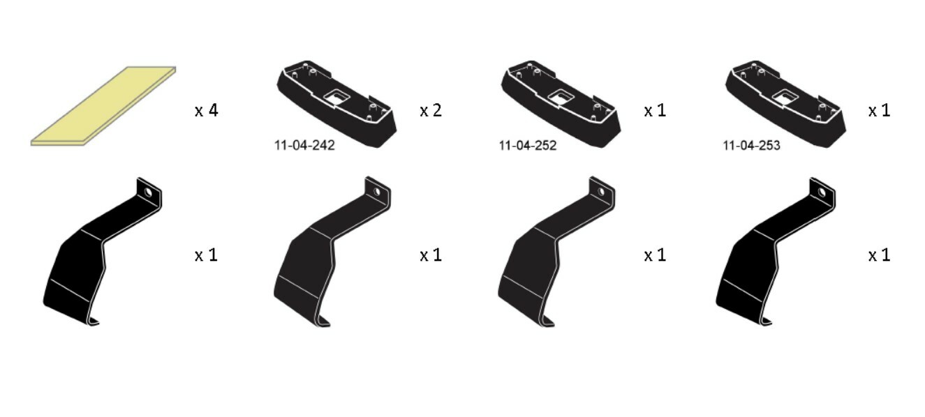 Whispbar K533W,Prorack Fitting Kit K533 for Subaru Impreza Roof Rack ...