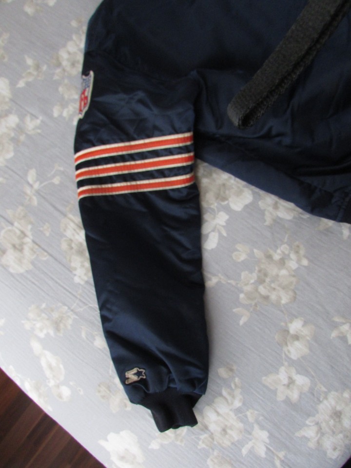 Chicago Bears NFL Football Starter Jacket M Team Sewn Authentic Vintage ...