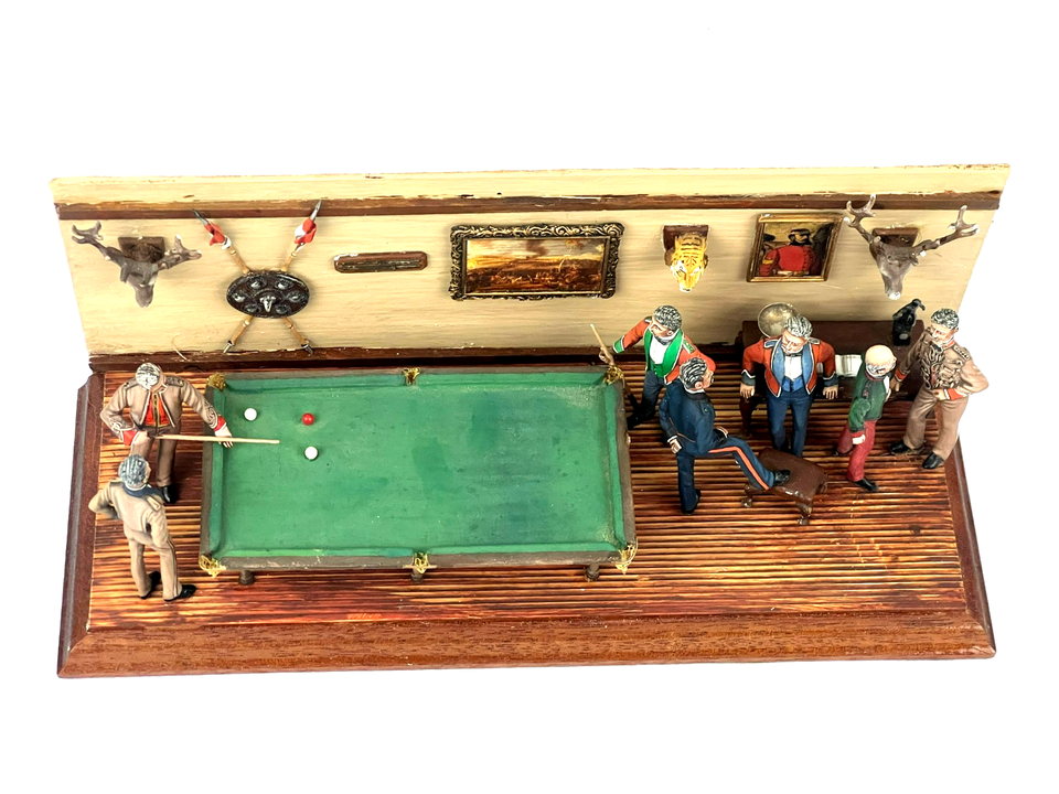 India Diorama Officers Mess Playing Billiards Metal 54mm Soldier Kit ...