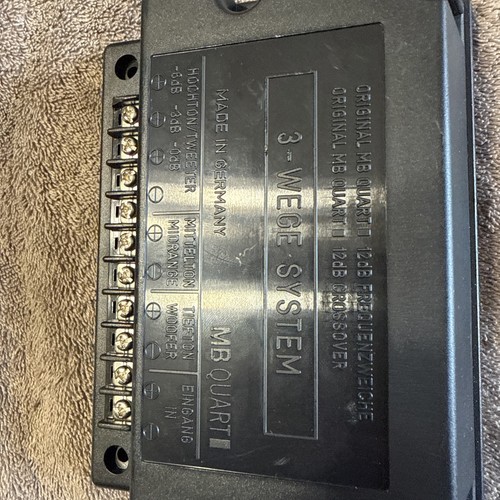 VINTAGE MB QUART 3-WEGE SYSTEM crossover - Single- Made In Germany WAY ...