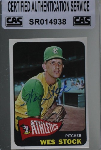 CAS Certified 1965 Topps Wes Stock #117 Sealed Auto | eBay