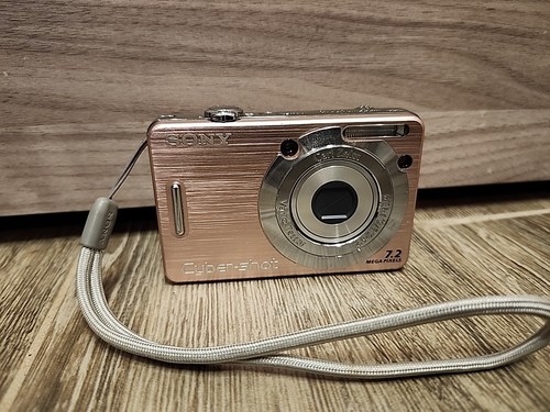 Sony Cybershot DSC-W55 7.2 Megapixels Digital Camera Pink - FOR PARTS ...