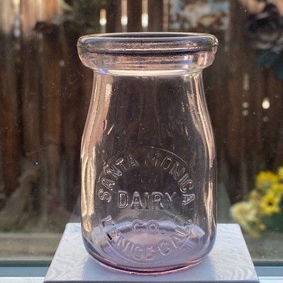 HTF Venice Beach California Santa Monica Dairy 1/4 Pint Cream Bottle ...