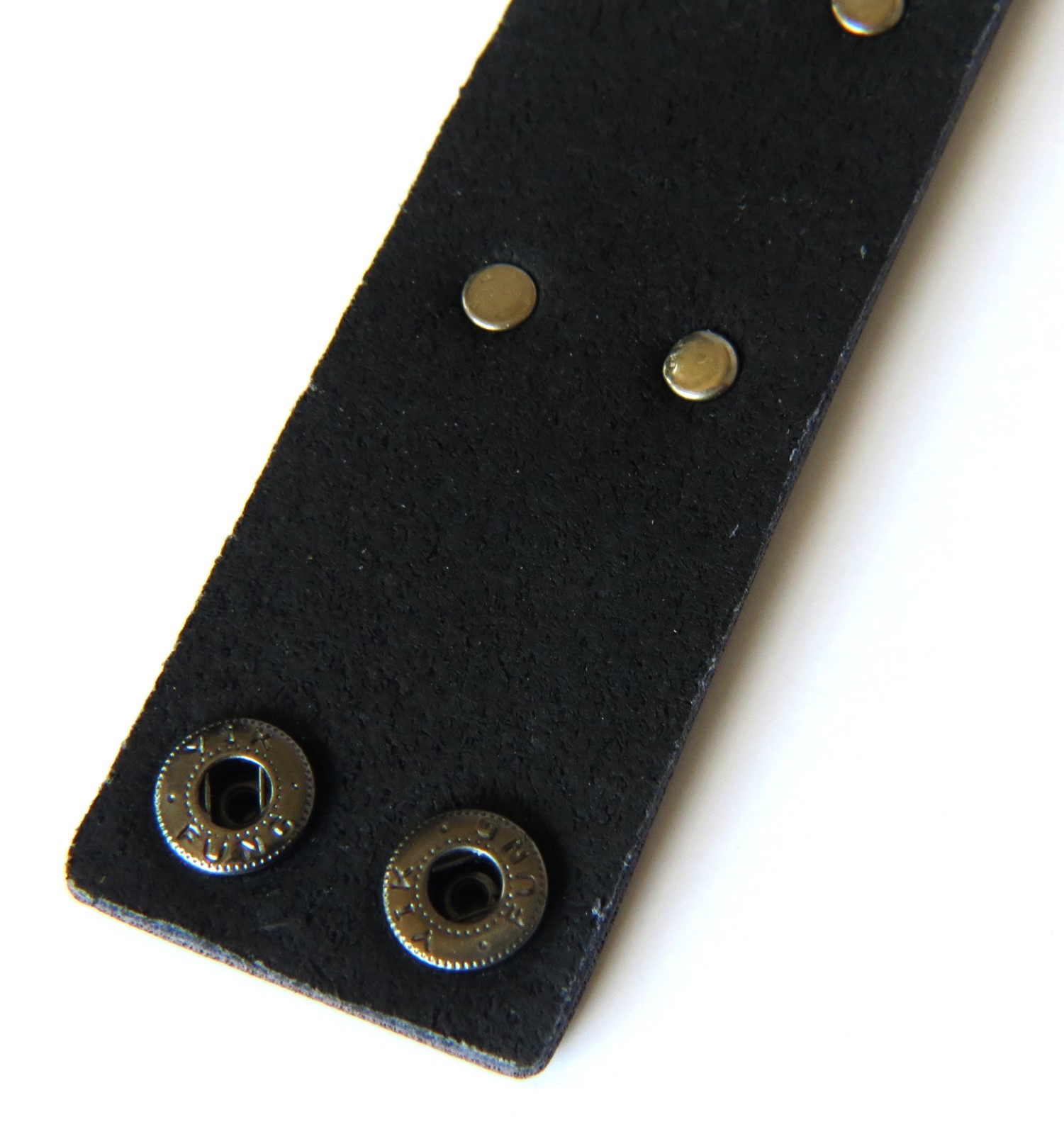 Urban Vintage Biker Genuine Black Leather Wide Band Bracelet | eBay