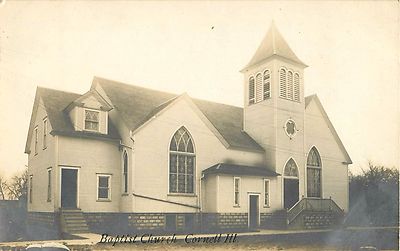 c1910 Baptist Church, Cornell, Illinois Real Photo Postcard/RPPC | eBay
