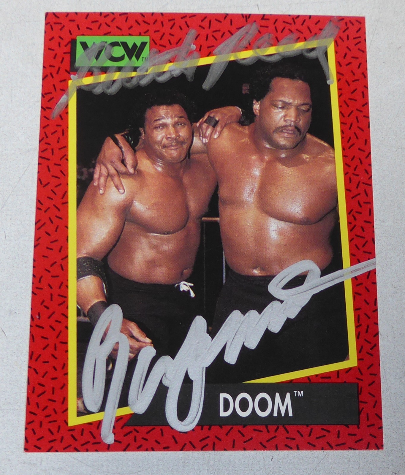 Ron Simmons & Butch Reed Signed 1991 Impel WCW Doom Card #144 WWE Team ...