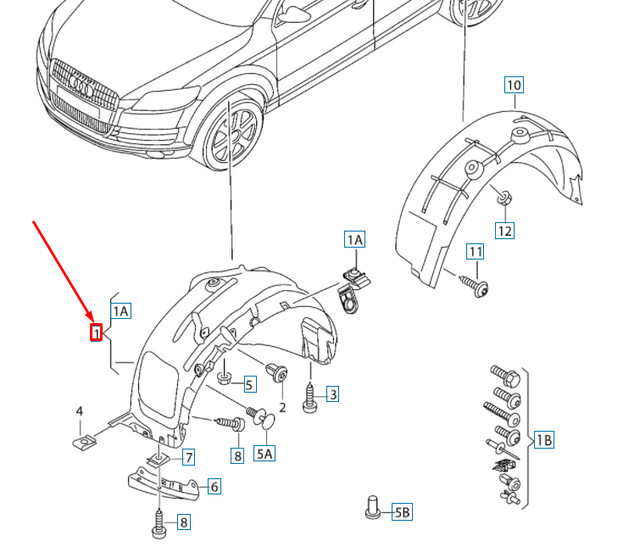 Genuine Audi Wheel Hous 8R0-821-171-N for sale online | eBay