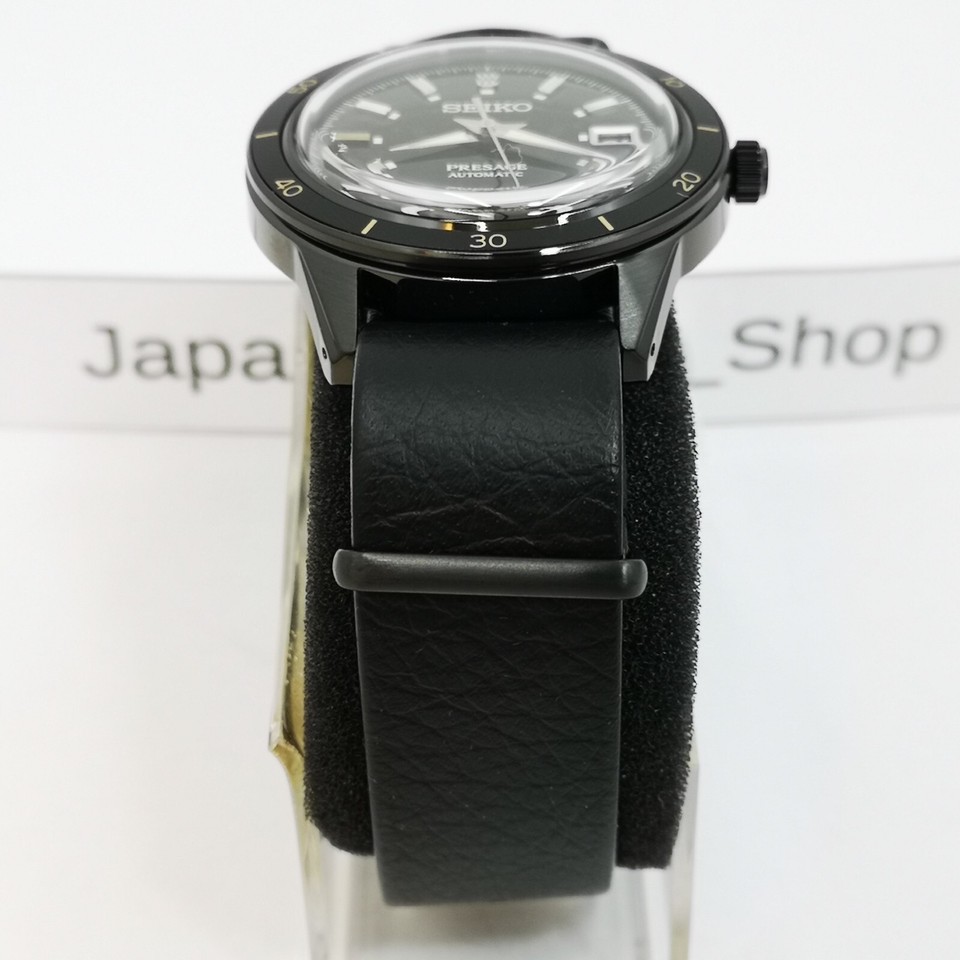 SEIKO PRESAGE BASIC SARY215 Black Automatic Mechanical Men's Watch New ...