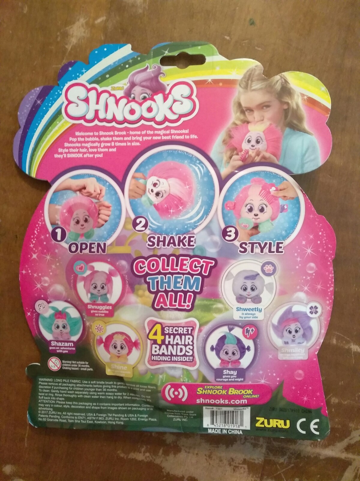 SHNOOKS Shine Pink/Yellow Zuru Soft Plush 2017 Hot Toy Rare HTF | eBay UK