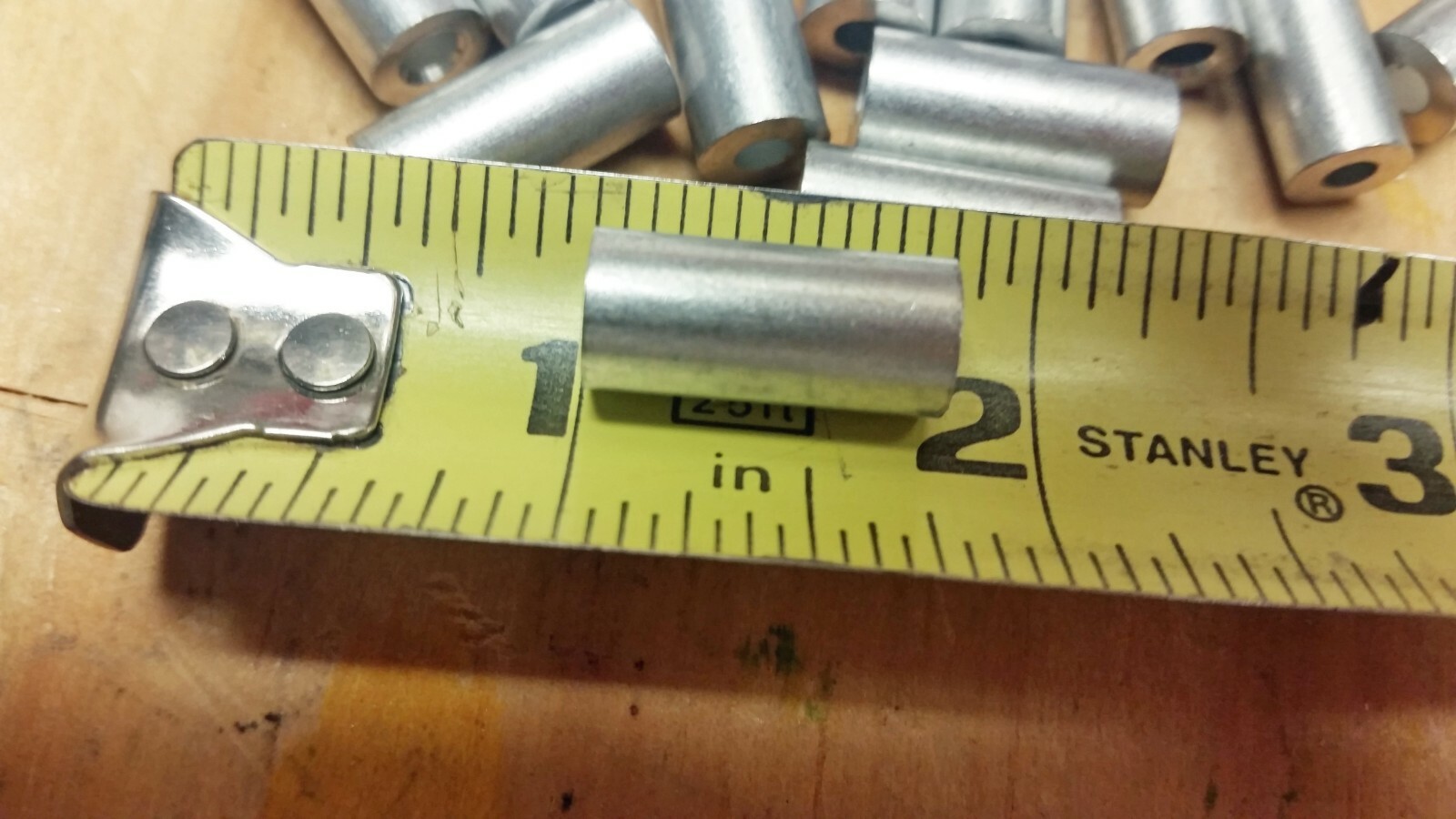 25 1/8" x 3/4" Cable Stop Nicopress Alum splice cables in NON CRITICAL ...