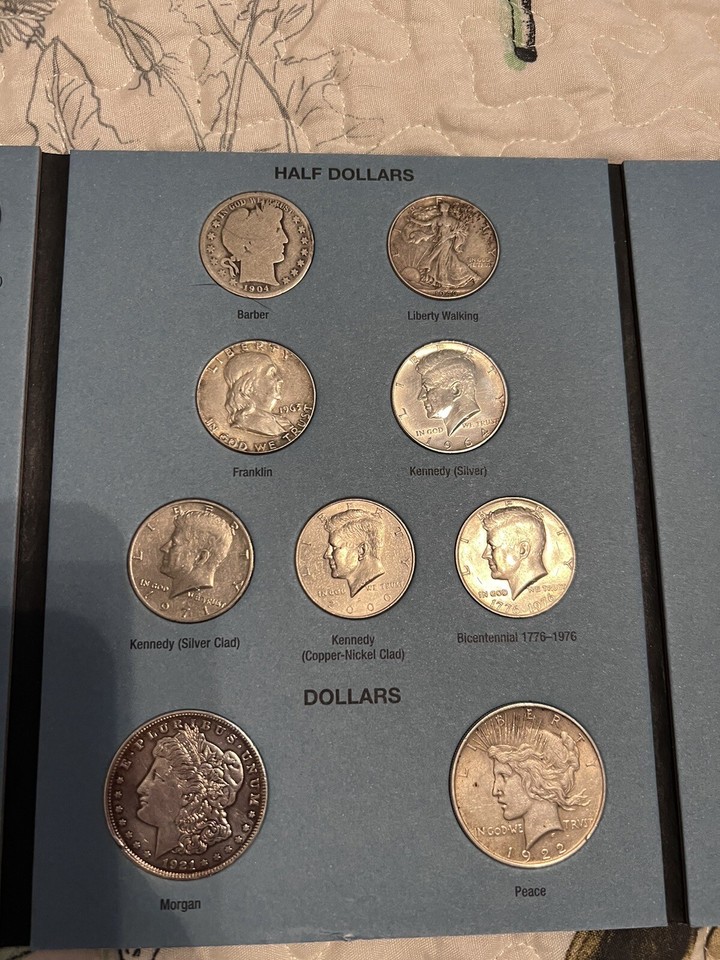 Coins of the 20th Century complete book w/ Morgan & Peace Dollar | eBay