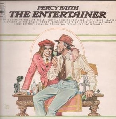 Percy Faith Entertainer LP vinyl UK Cbs 1974 sleeve has sticker mark on ...