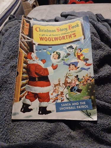 Woolworth's Christmas Story Book NN Toy Santa Claus WESTERN COMICS 1954 ...