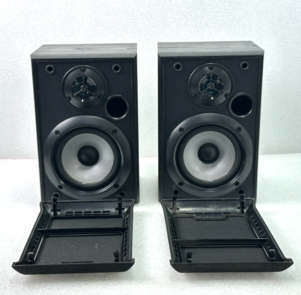 LOT OF 2 SONY SS-B1000 8 Ohms 120W Black Bookshelf Speakers FREE ...