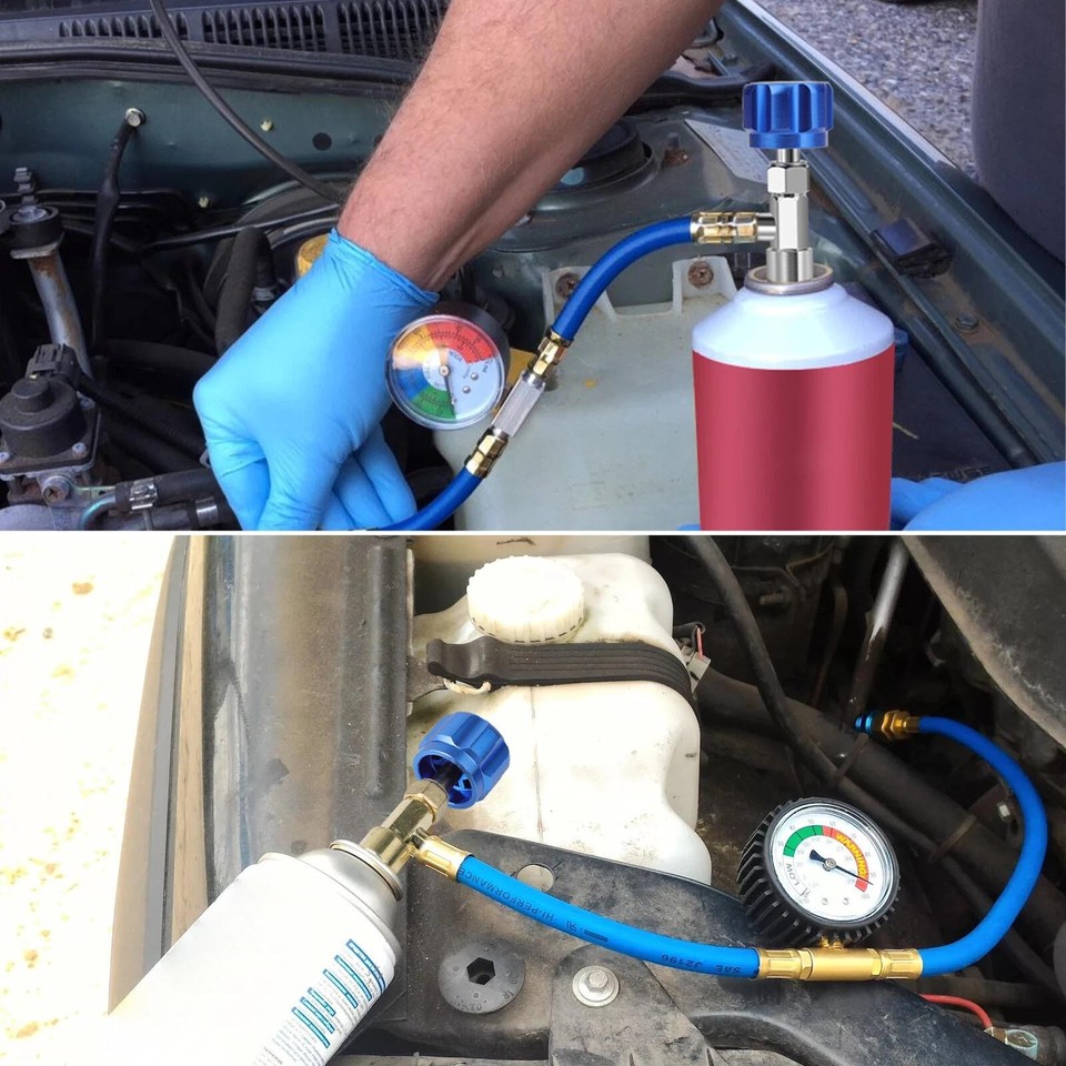 R1234YF Refrigerant Can Tap Kit Self Sealing Puncture Type For AC ...