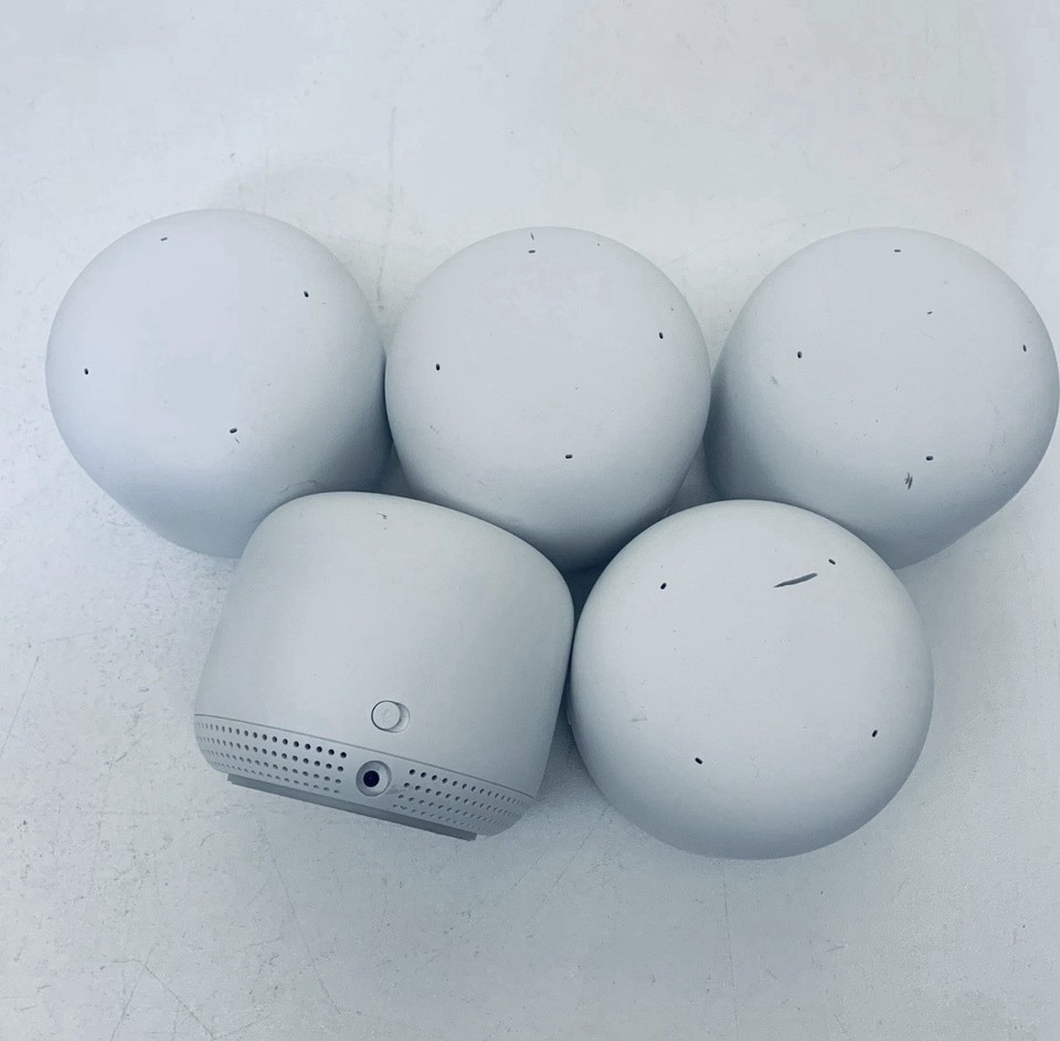 Google Nest Mesh WiFi Router 6-Pack (1 Router & 5 Extenders) 2nd Gen ...