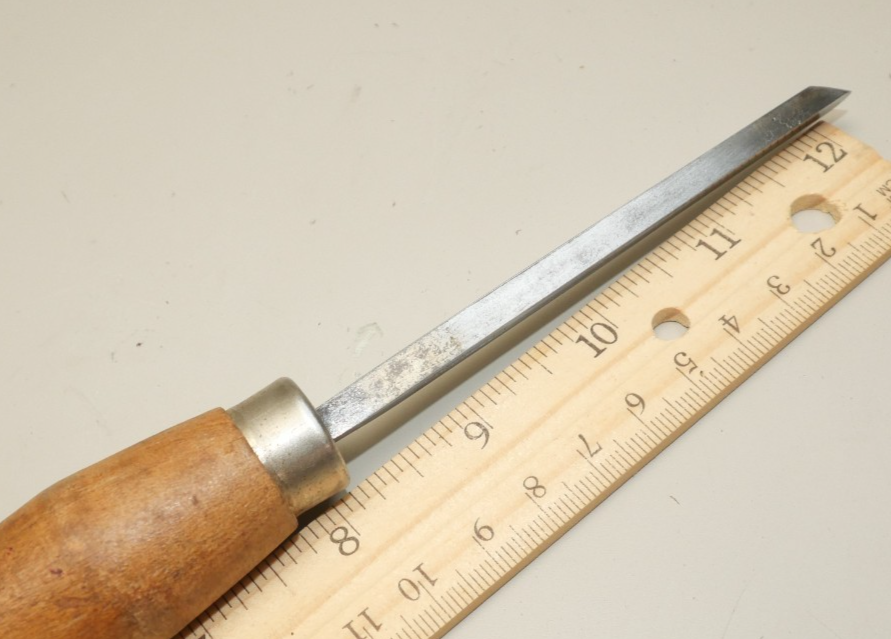 Vintage Greenlee 1/4" round nose scraper wood turning lathe tool chisel ...