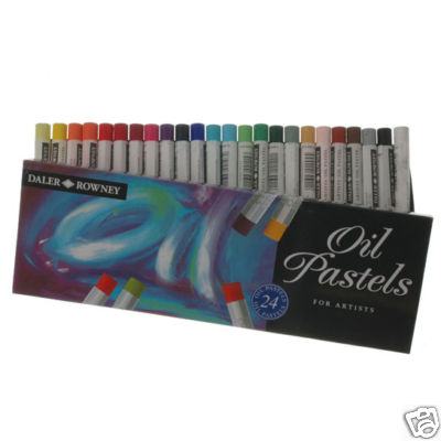 Daler Rowney Artists Oil Pastels Set - 24 Colours | eBay