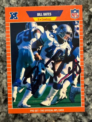 Bill Bates Signed DALLAS COWBOYS Card 1989 Pro Set | eBay
