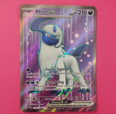 Pokemon TCG *Absol ex* 214/197 Scarlet & Violet Obsidian Flames Ultra ...