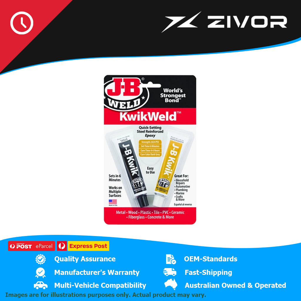 Jb Weld Epoxy Glue Steel Reinforced J B Weld 8276 KwikWeld Quick