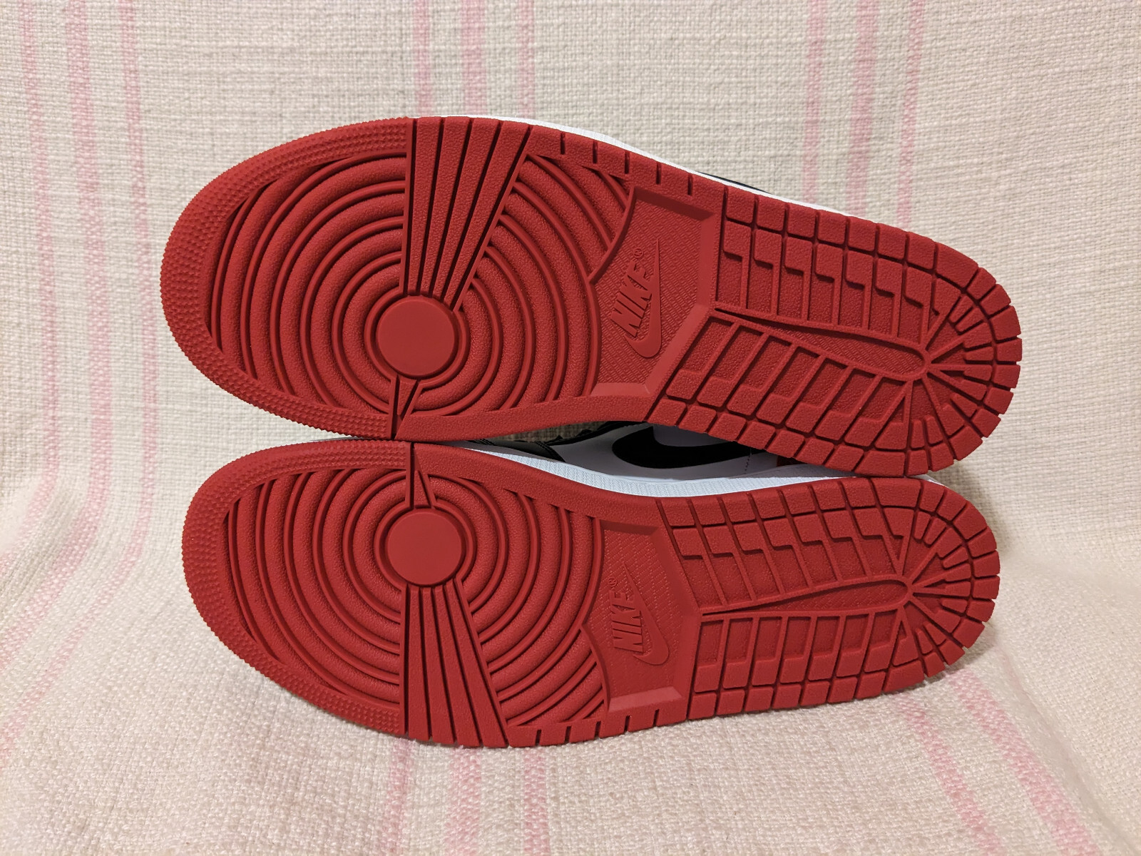 Nike Air Jordan 1 Low Bred Toe Gym Red White Black AJ1 553558 612 Shoes ...