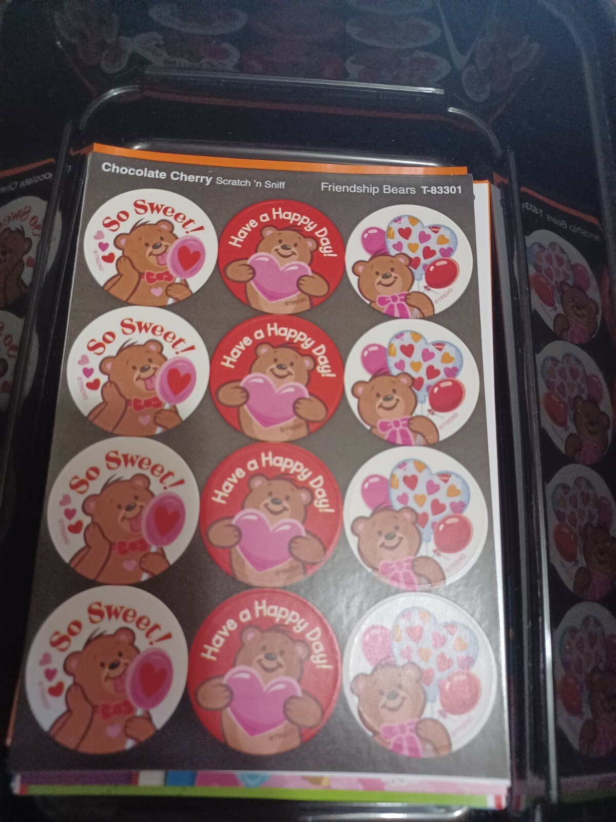 TREND Srcatch and Sniff Stinky Sticker Sheet CHERRY CHOCOLATE Scent 1 ...