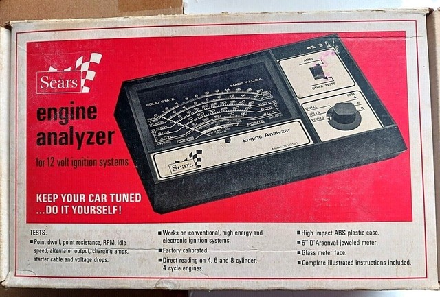Vintage Sears Craftsman Professional Engine Analyzer Solid State ...