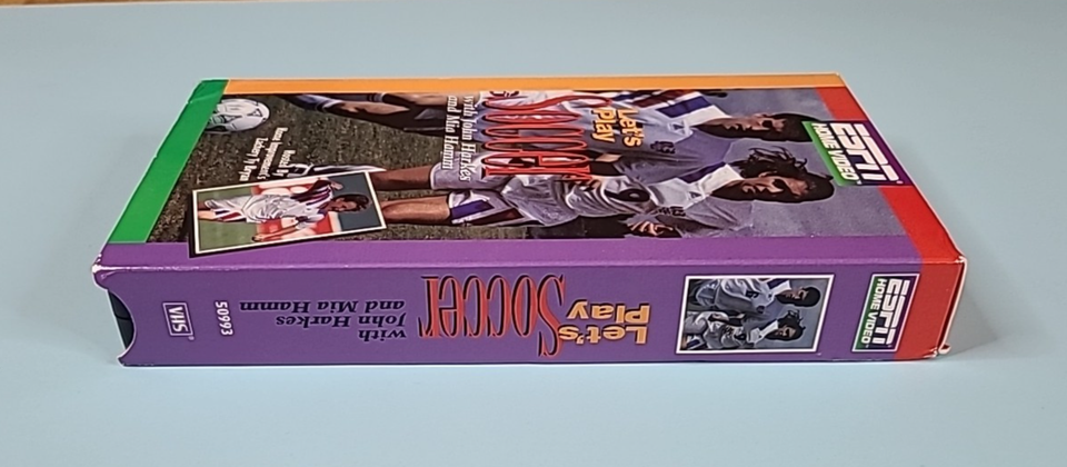 1994 ESPN Home Video VHS Tape - Let's Play Soccer w/ John Harkes & Mia ...