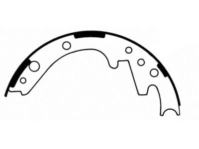 For 1960-1976 Plymouth Valiant Brake Shoe Set Rear Wagner 13756PDTG ...