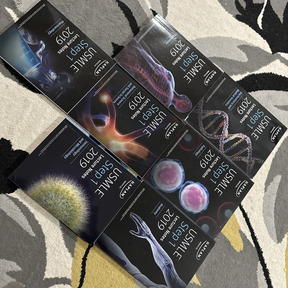 Kaplan Medical USMLE Step 1 Lecture Notes 2019 (7 Books Set) - New | eBay