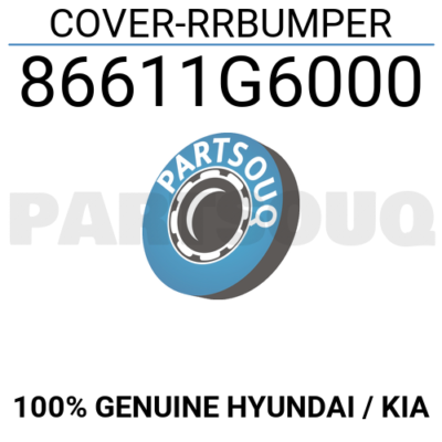 86611G6000 Genuine Hyundai / KIA COVER-RRBUMPER | eBay