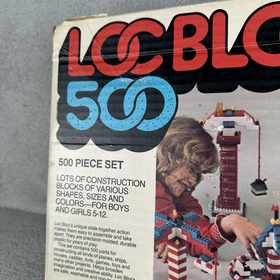 Vintage Loc Bloc Toy Building Blocks Kids Incomplete | eBay