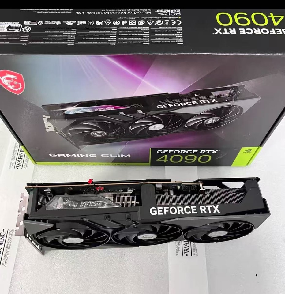 MSI RTX 4090 GAMING SLIM GPU Model (No Core & VRAM) With Box (For Parts ...