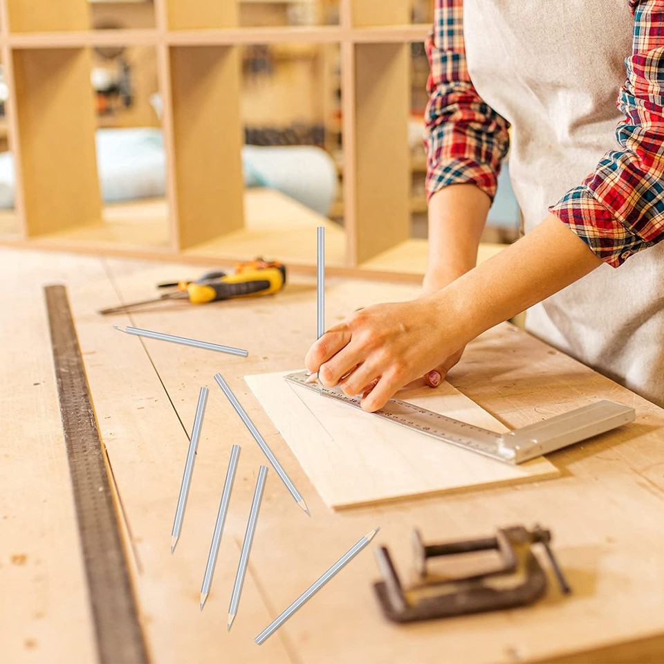 20 Pack Silver Welders Pencil Metallic Silver Marking Pencil for2621 ...