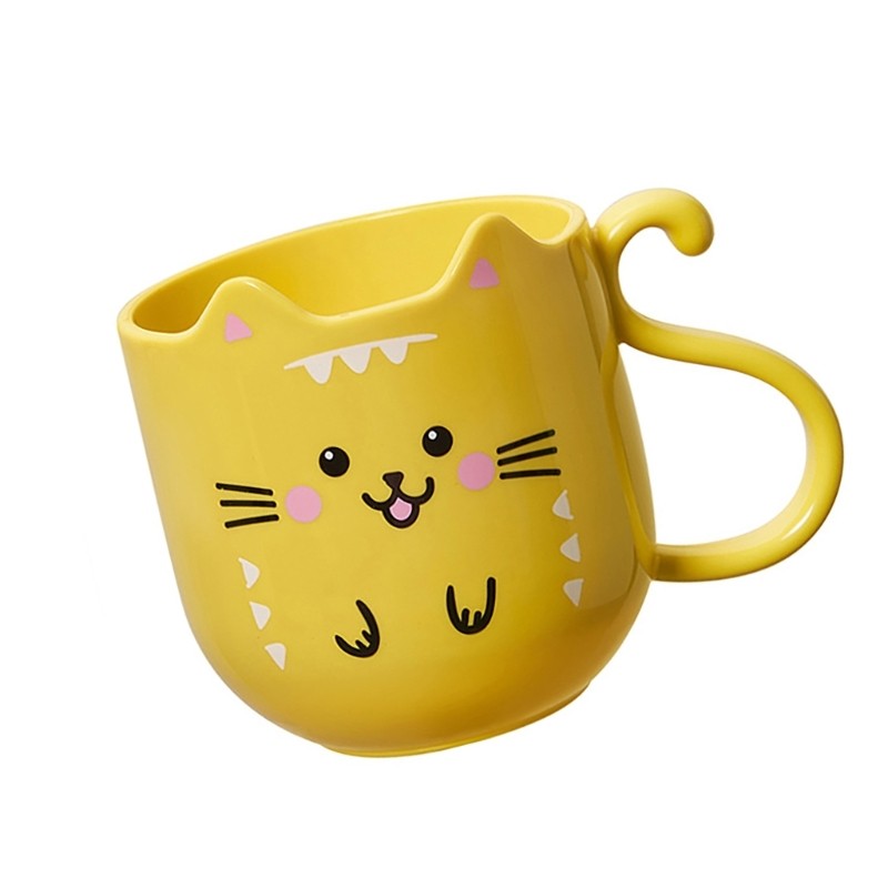Cartoon Wash Cup Funny Kitten Designing Mouthwash Cup For Bathroom ...