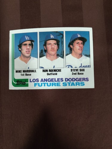 1982 TOPPS #681 STEVE SAX MIKE MARSHALL ROOKIE CARD LA DODGERS | eBay