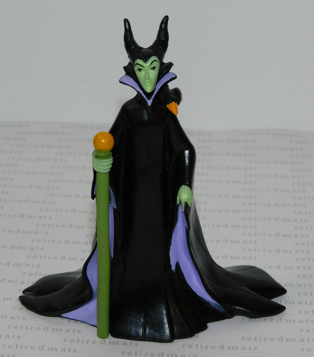 Disney Sleeping Beauty Villain MALEFICENT & DIABLO RAVEN Cake Topper ...