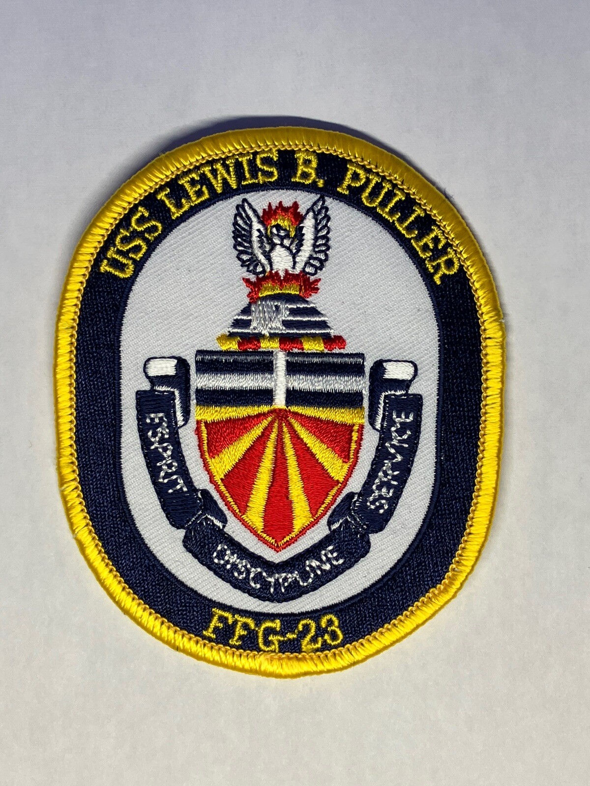 Ship's crest patch of USS LEWIS B. PULLER (FFG-23) | eBay