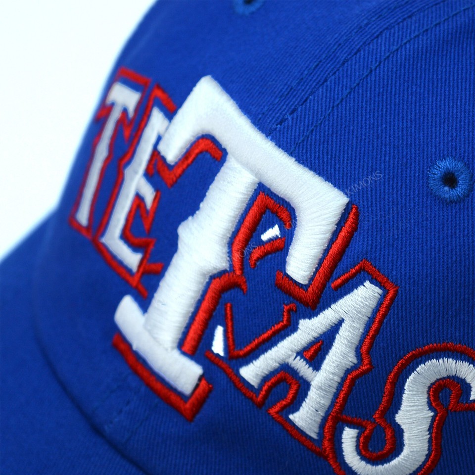 100% Cotton "TETAS" Texas Rangers Hat Overlap Snapback Blue Trucker Cap ...