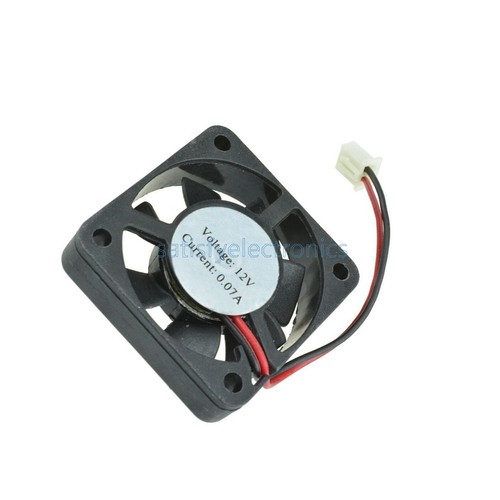2PCS 12V 2pin Cooler Fan 40x40x10mm For Arduino Raspberry Pi 3D printer ...
