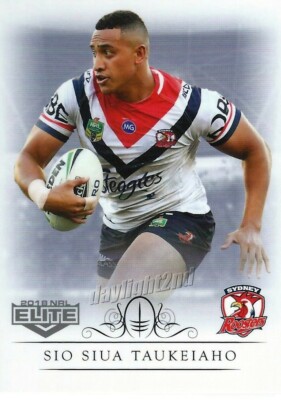 2018 SYDNEY ROOSTERS NRL Premiers Card SIO SIUA TAUKEIAHO Elite | eBay ...